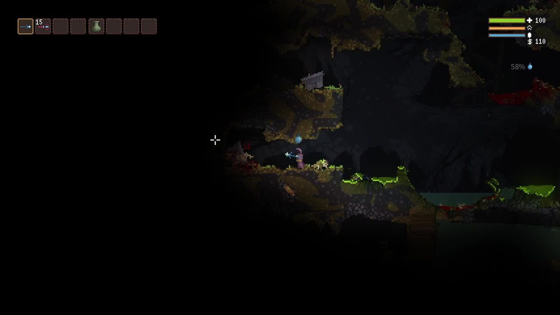 一日一命のNoita 8日目 呪文の効果を知ろう | OPENREC.tv (オープンレック)